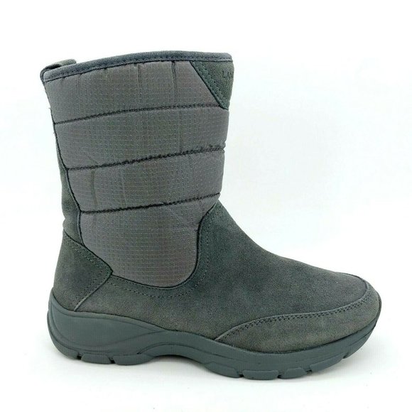 Lands' End | Shoes | Lands End Suede Winter Boots Quilted 95 | Poshmark